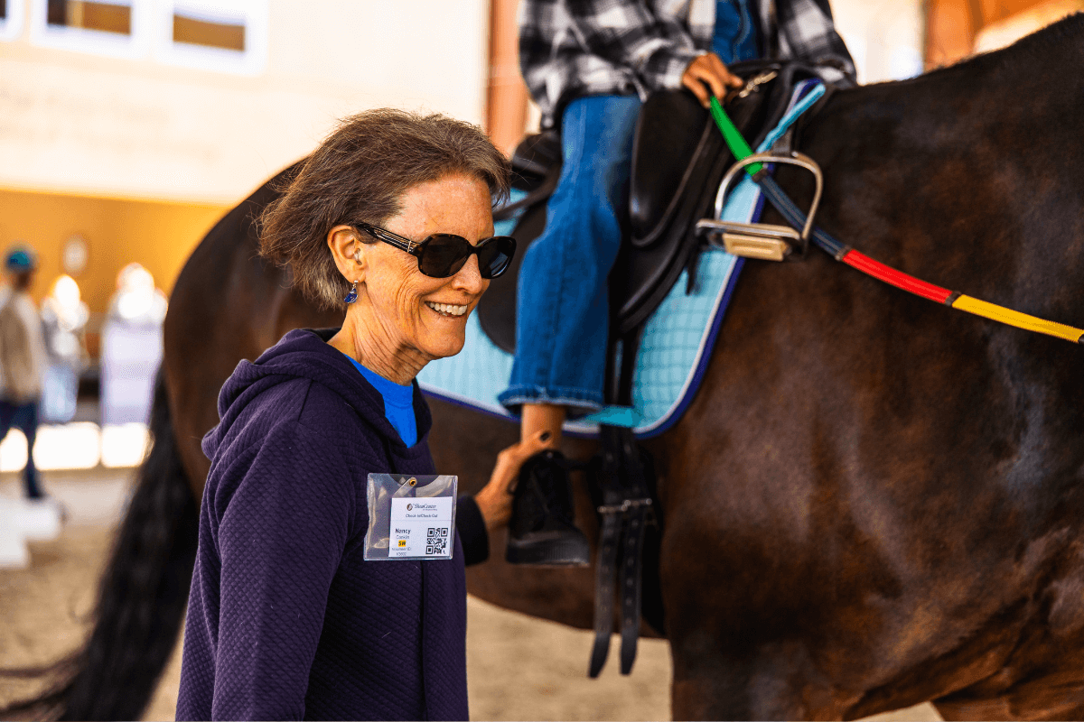 Volunteer of the Month: Nancy - The Shea Center – For Therapeutic Riding